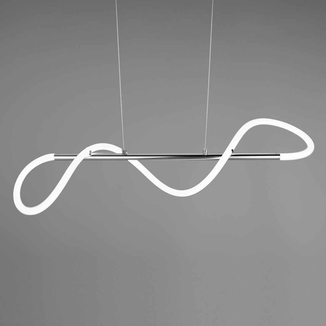 Lampadario Moderno LED Cromato | 28W 3500lm 4000K 3 Intensità
