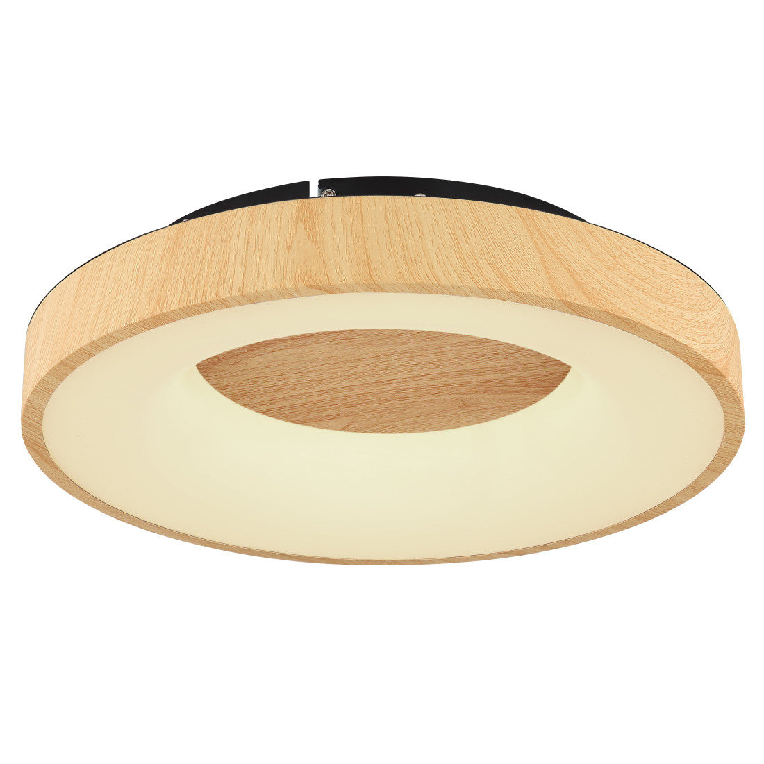 Plafoniera LED Jolli Ø40cm 30W legno CCT dimmerabile con telecomando